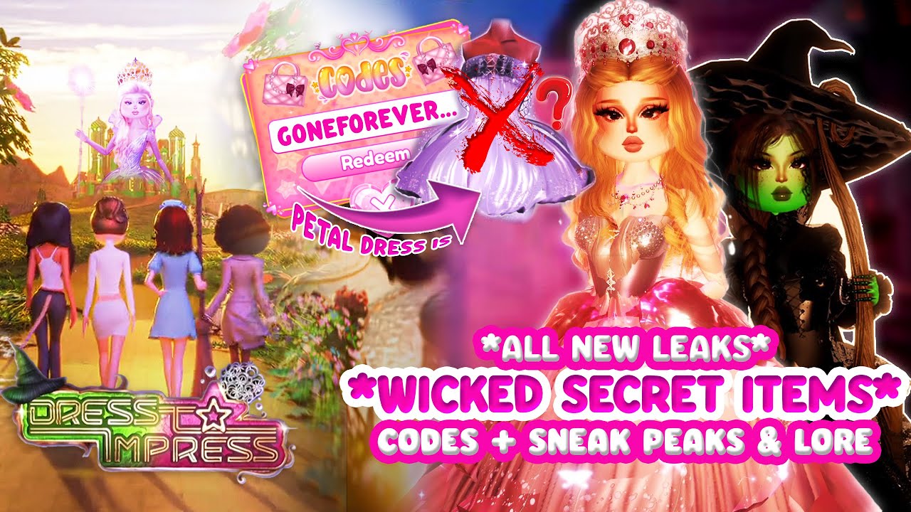 **NEW LORE** ALL Working Codes, ITEMS & Wicked LEAKS! PETAL Dress GONE ...