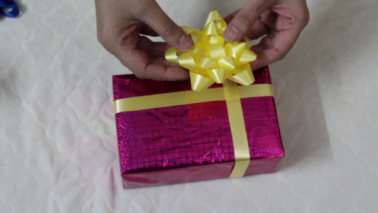 How to make a Star Gift Bow with Fabric Ribbon. DIY - YouTube