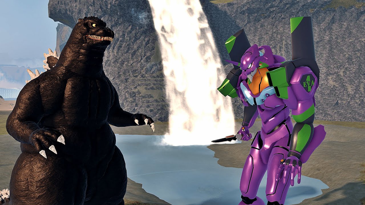 Heisei Godzilla vs Eva 01 Battle | Kaiju Universe - YouTube