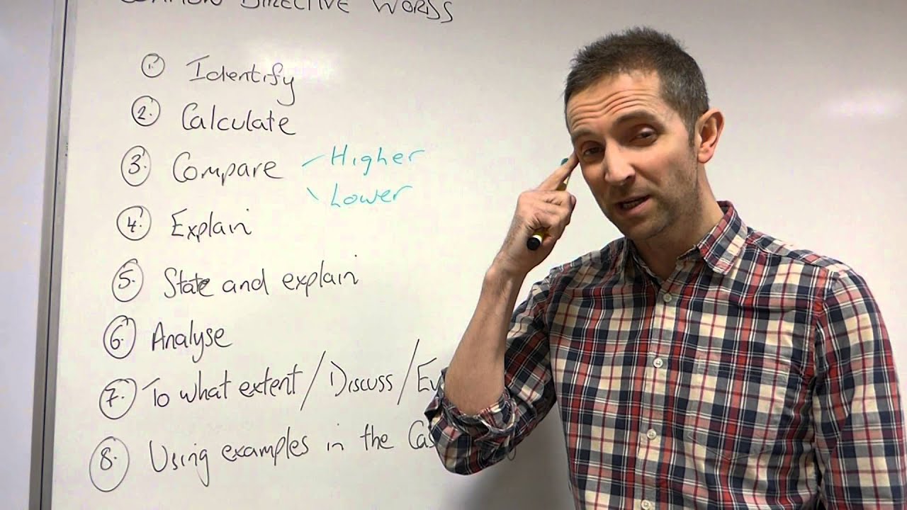 GCSE Economics - what do the directive words mean? - YouTube