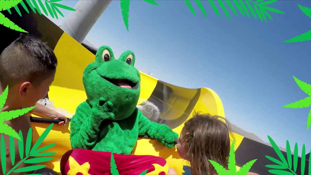 Freddy The Frog on the New Ride Jaguar Falls - YouTube