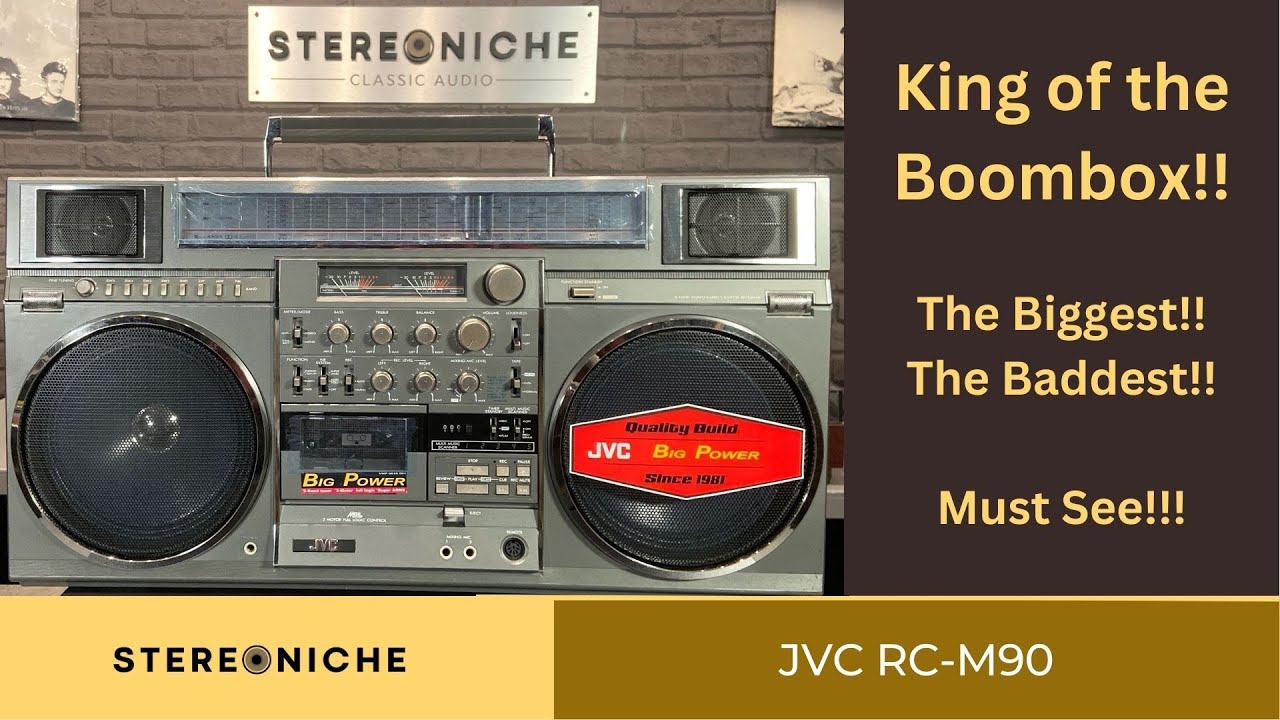 JVC M90 Boombox from 1981. King of Boomboxes! Check out the #1 ...