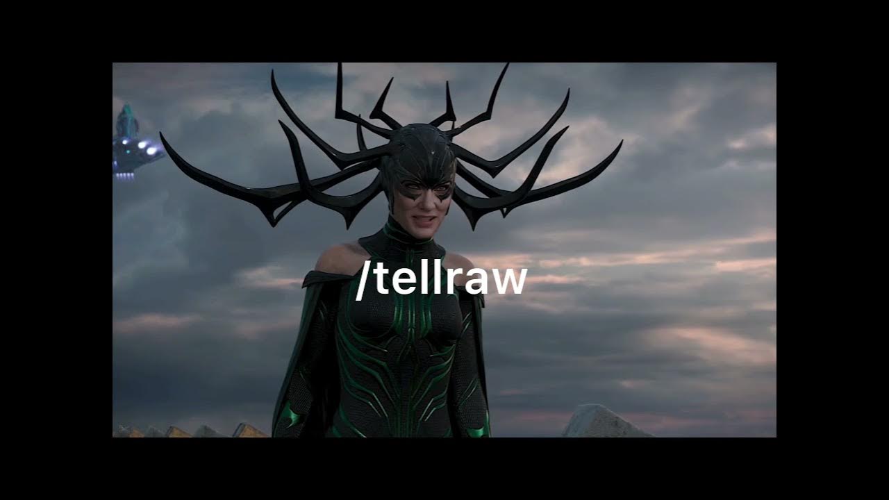 Minecraft tellraw command edition - YouTube