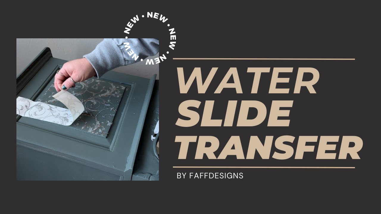 Baroque Swirls: Water Slide Transfer & Silk Mineral Paint Duo! - YouTube
