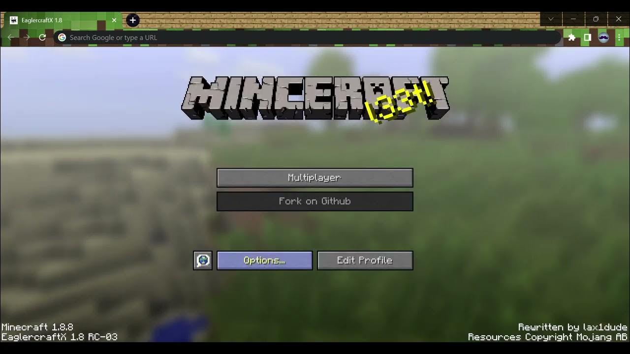 I wasnt right at all...Eaglercraft 1.8 is here and its amazing :) - YouTube