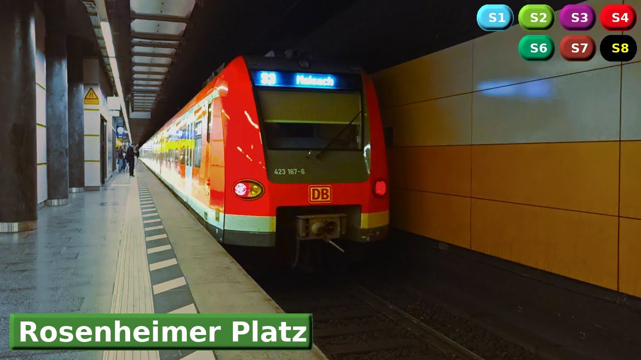 Rosenheimer Platz S1 - S2 - S3 - S4 - S6 - S7 - S8 : Munich S-Bahn ( DB ...