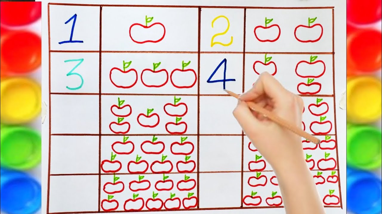 Counting Numbers | write and read numbers | 123 learning for kids | 1 ...