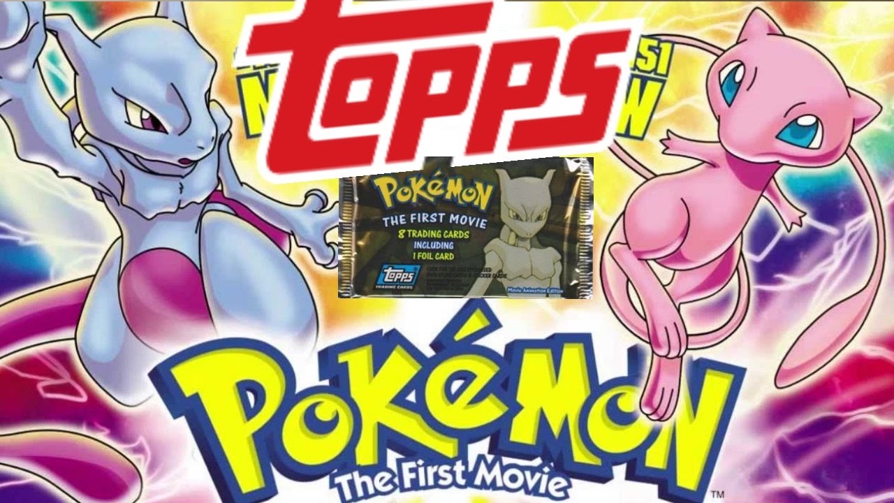 POKEMON THE FIRST MOVIE TOPPS BOX OPENING! - POKEMON TOPPS - YouTube