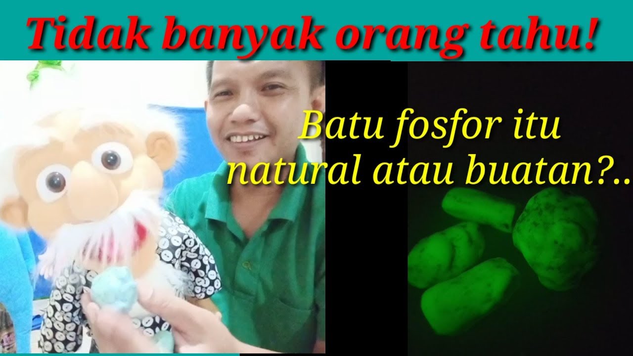 Ternyata batu fosfor itu adalah......dialog dengan eyang subur soal ...