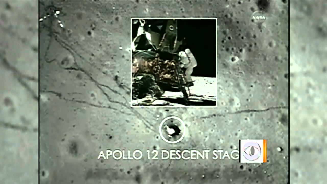 Pictures show Apollo footprints, tracks on moon - YouTube