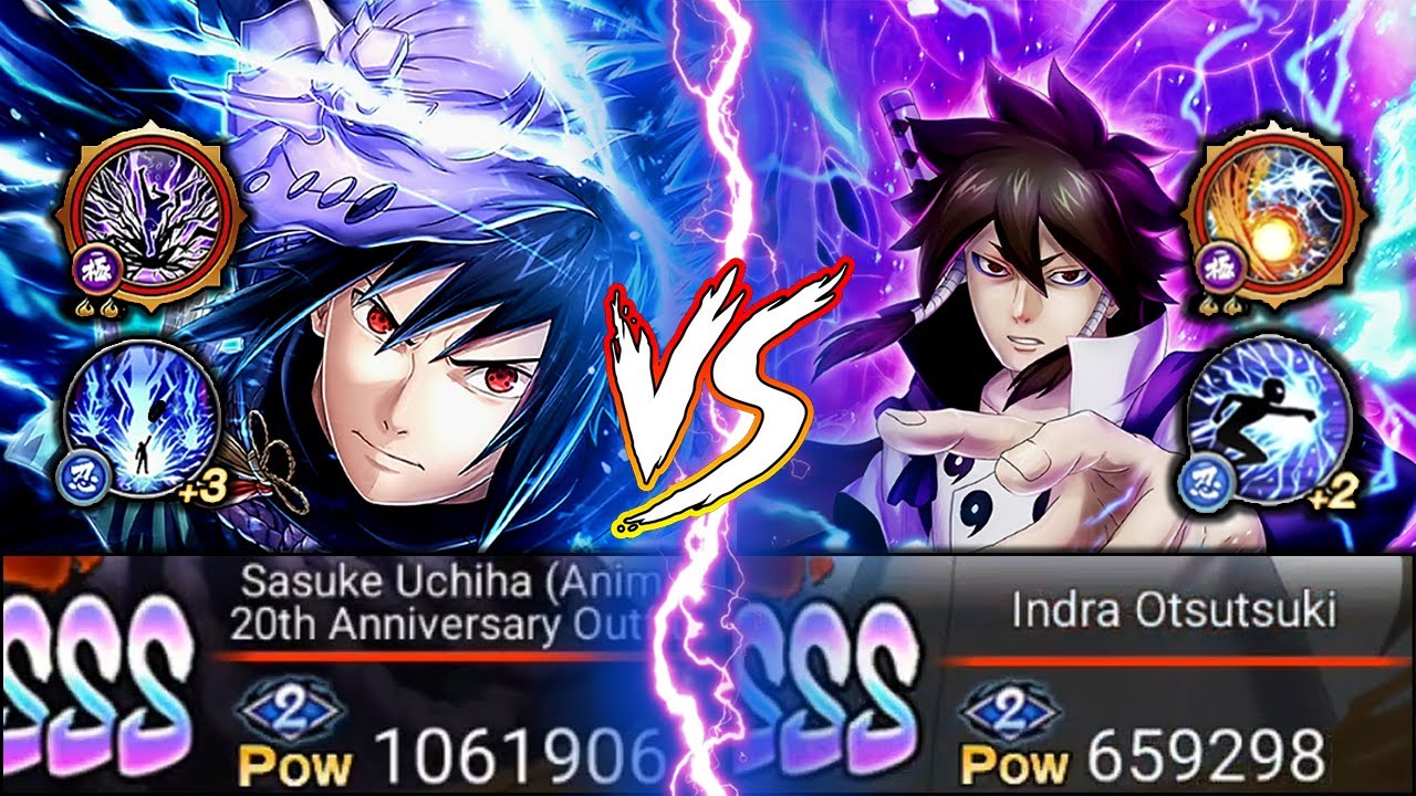 NxB NV Indra vs Sasuke 20th Anime Anniversary Outfit Solo Attack ...