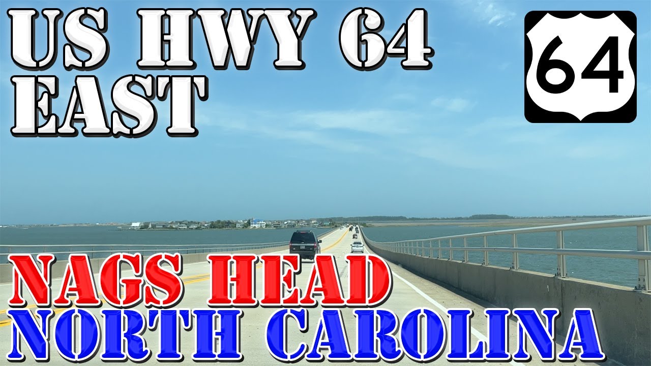 US 64 East - Columbia to Nags Head - Outer Banks - North Carolina - 4K ...