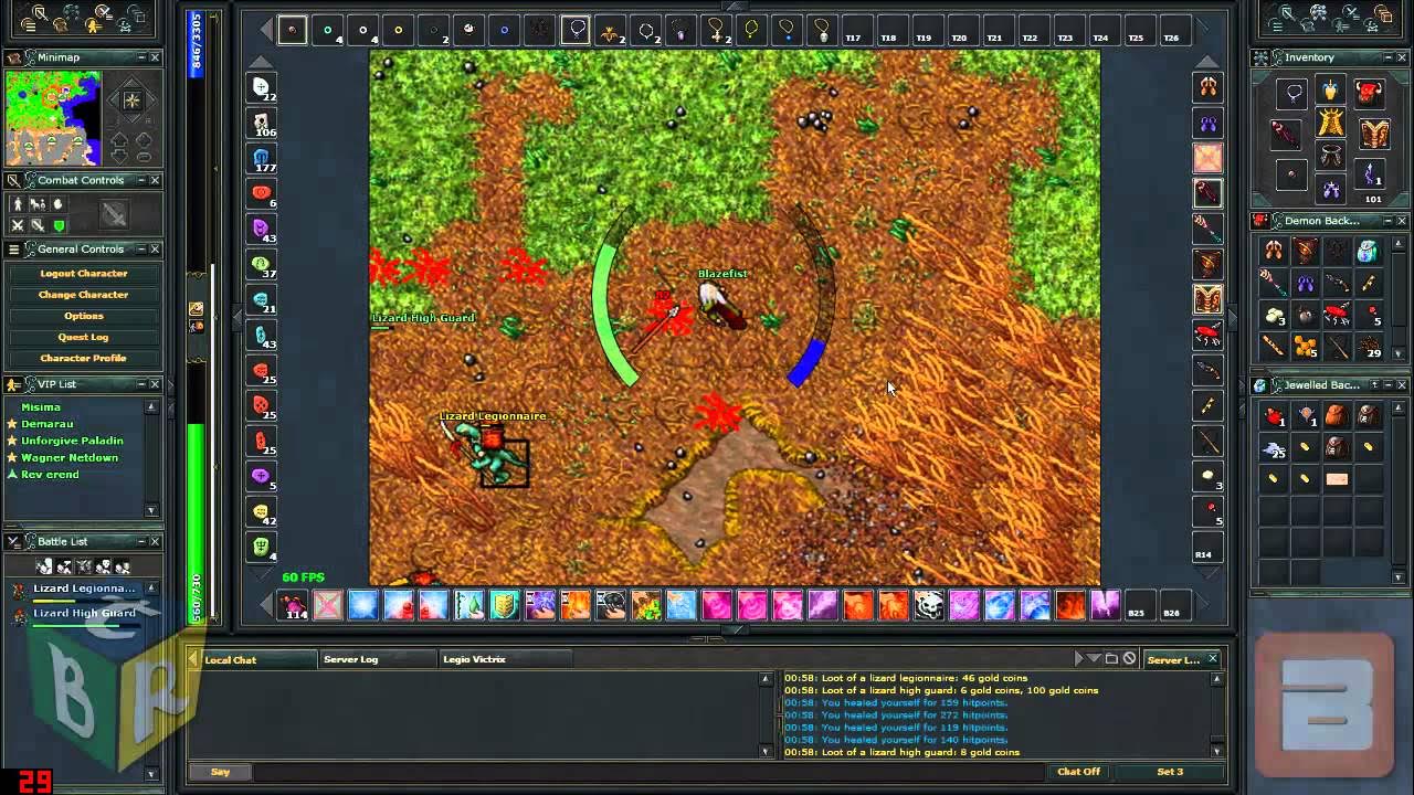 [Tibia Flash Client beta] Gameplay - Master Sorcerer - YouTube