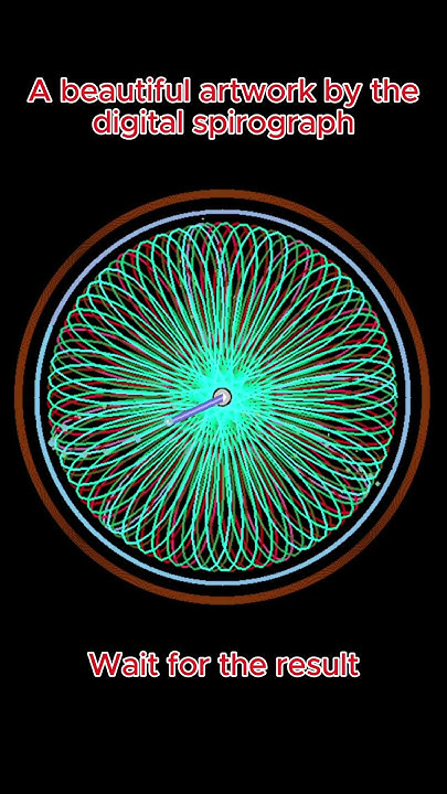 See the beautiful artwork of the digital spirograph #youtubeshorts #shorts #art #satisfying # ...