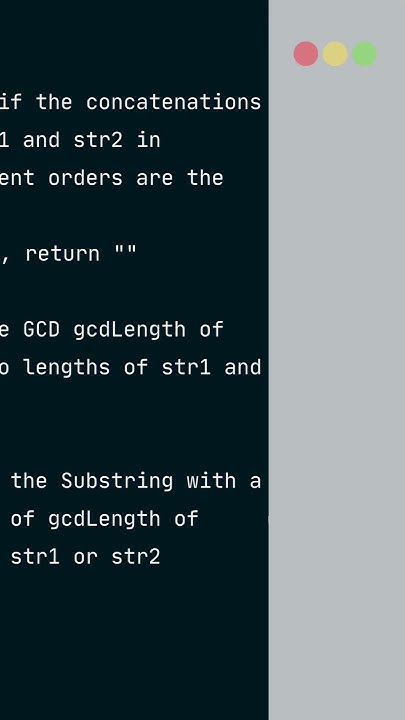 Leetcode Greatest Common Divisor Of Strings Optimized😎 Leetcode 7823