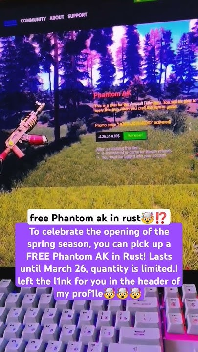 YOU CAN GET PHANTOM AK IN RUST💖 #rust #cs2 #rustshorts #cs2clips #rustclips #cs2moments # ...