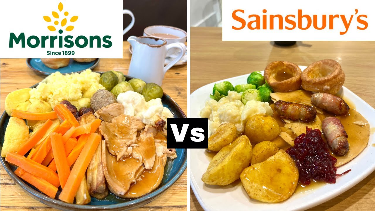 Christmas Dinner! - Morrisons vs Sainsbury's - Can you taste the ...