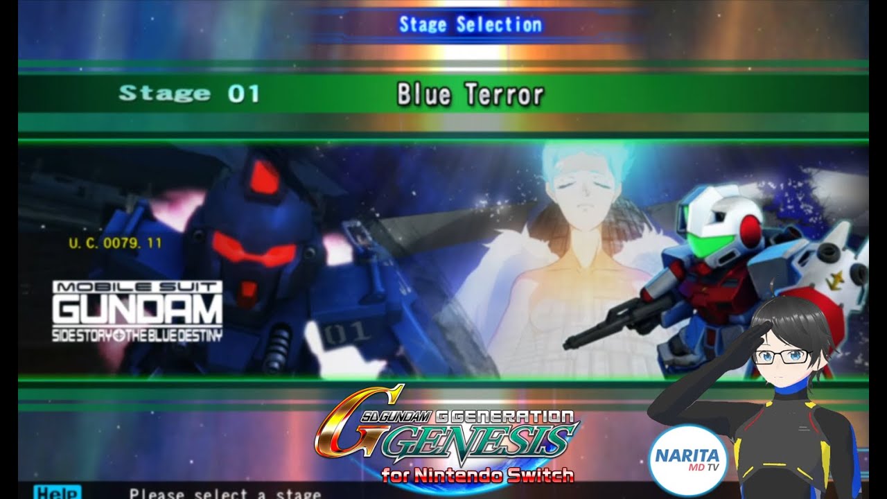 Mobile Suit Gundam Blue Destiny - Stage 1 - SD Gundam G Generation ...