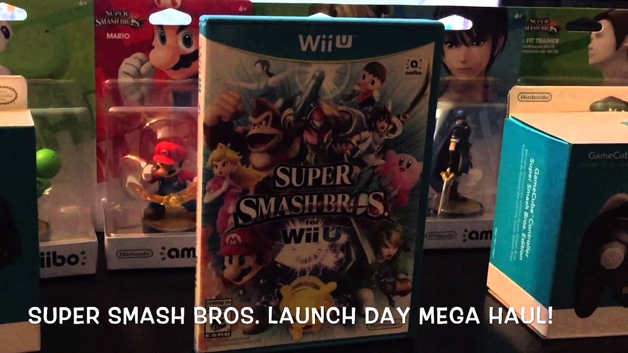 Super Smash Bros Launch Day Pick Ups - YouTube