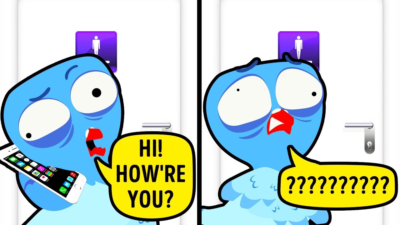 5 Awkward Mobile Phone Situations You Thought Only You Had - YouTube
