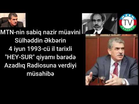9.6.20 - Sülhəddin Əkbərin qeyri səmimi cavabı.