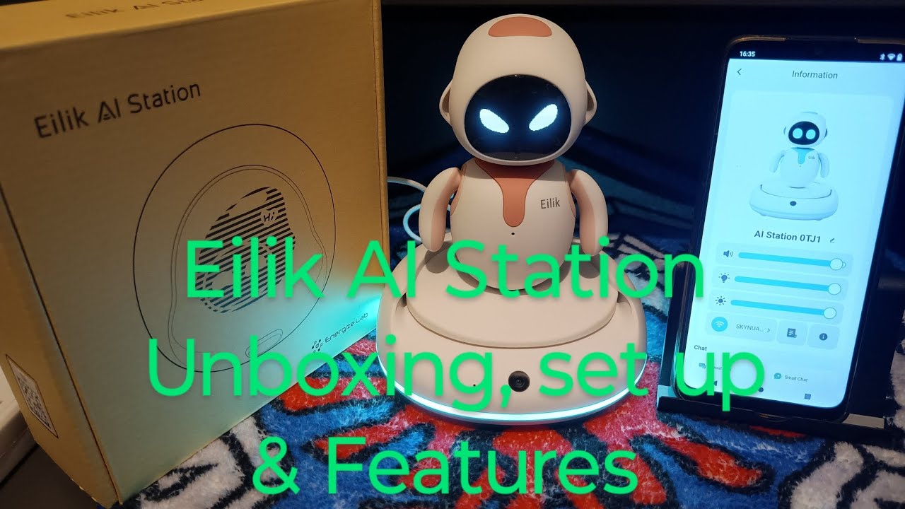 Eilik AI Station unboxing, set up & features #eilik #ai #robot - YouTube