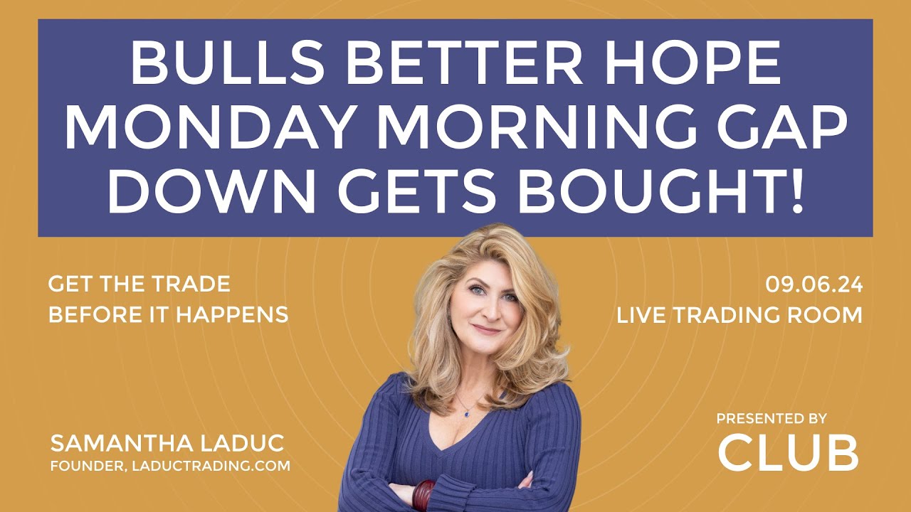 Bulls Better Hope Monday Morning Gap Down Gets Bought! - YouTube