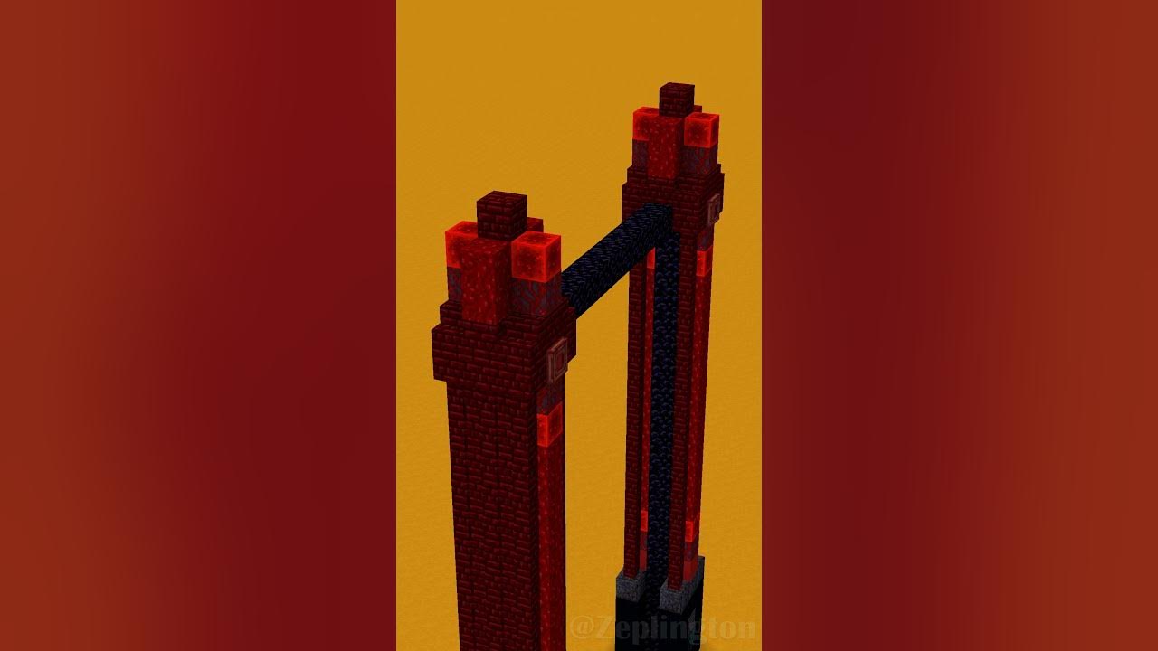 Torii Gate Nether Portal In Minecraft Tutorial Howtobuild Youtube