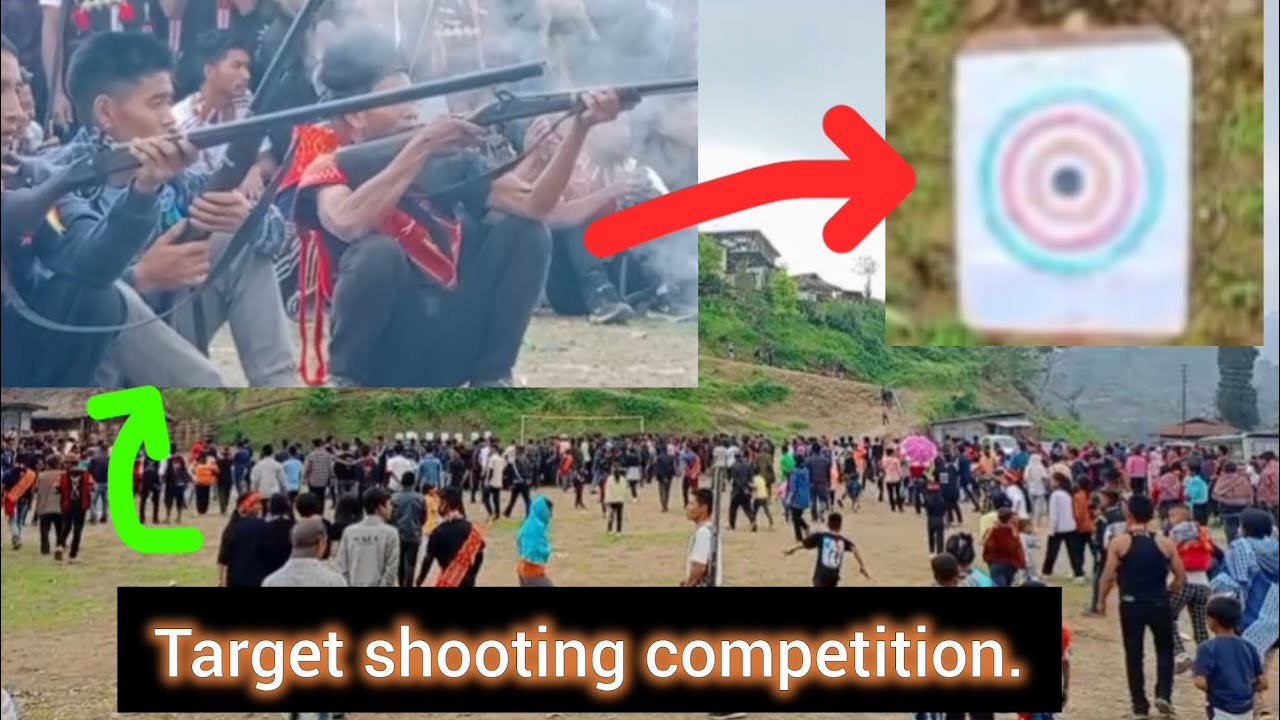 Target shooting competition//Longwa village||Konyak Aoleang festival//# ...