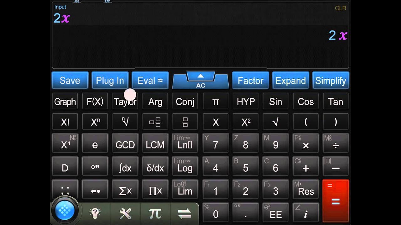 Calculator Infinity (∞) Tutorial - Solve Equation(s) in Algebra Mode ...