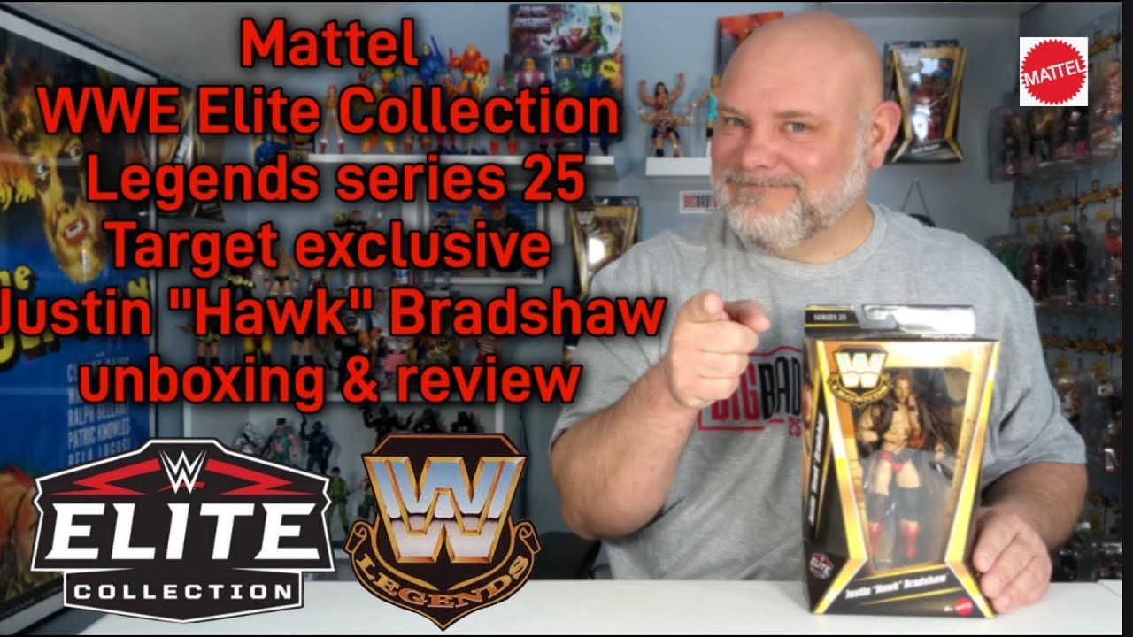 Justin "Hawk" Bradshaw Mattel WWE Elite Collection Legends series #25 ...
