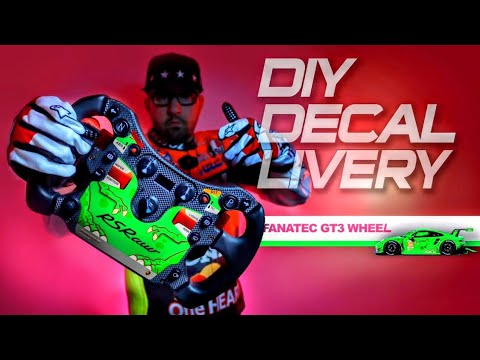FANATEC GT3 Wheel DECAL DIY Simple and Easy Tutorial - YouTube
