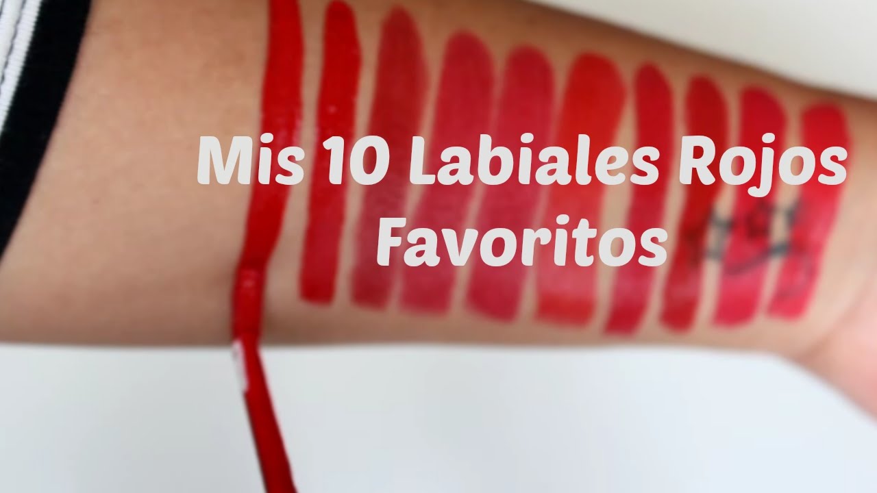 Mis 10 Labiales Rojos Favoritos ♡ - YouTube