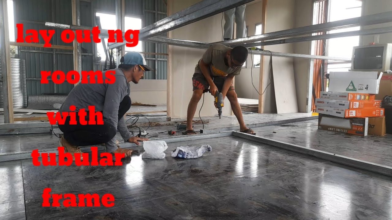 how to lay out room with tubular framing. - YouTube