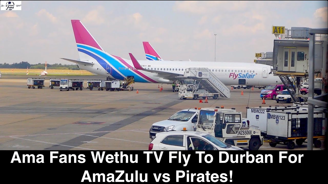 Ama Fans Wethu TV Fly To Durban For AmaZulu vs Pirates! - YouTube