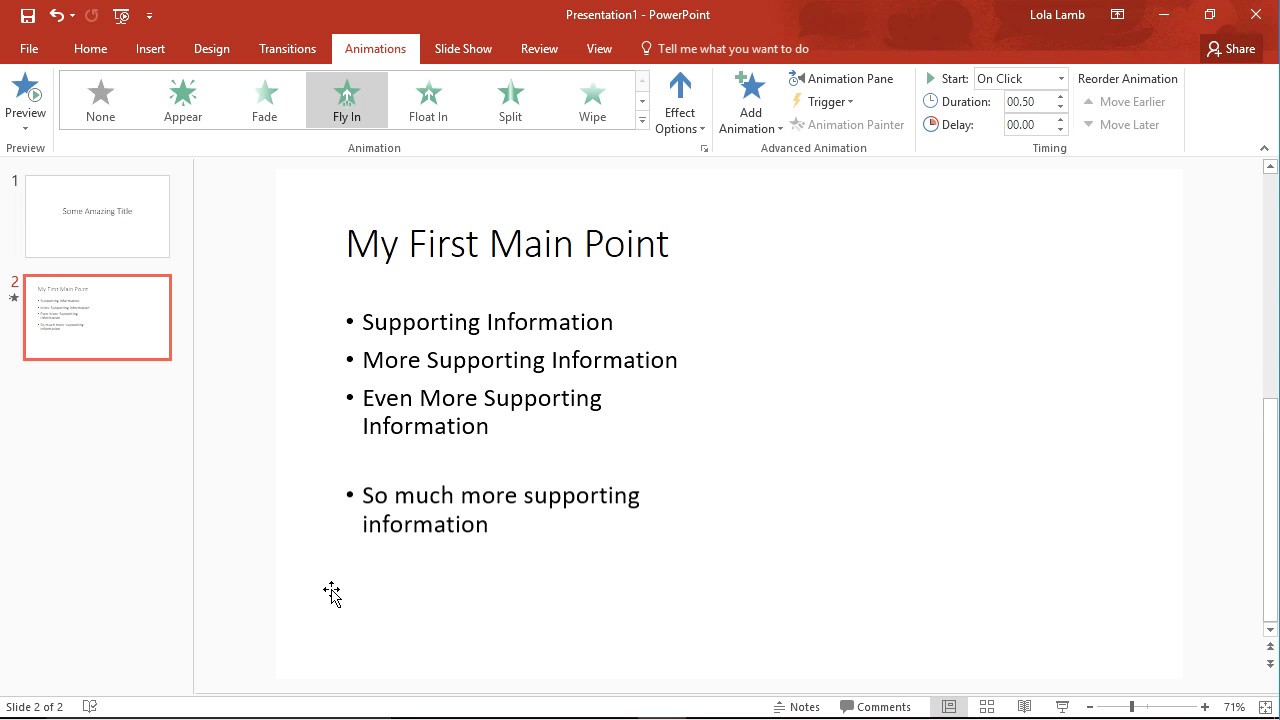 Quick Tip: Microsoft PowerPoint: Animations - YouTube