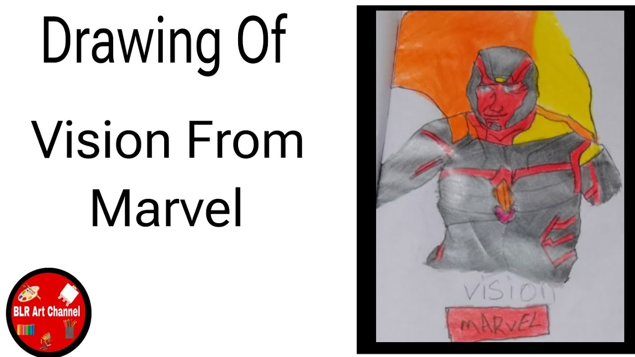 Drawing Of Vision from marvel||#drawing #videos #marvel ...