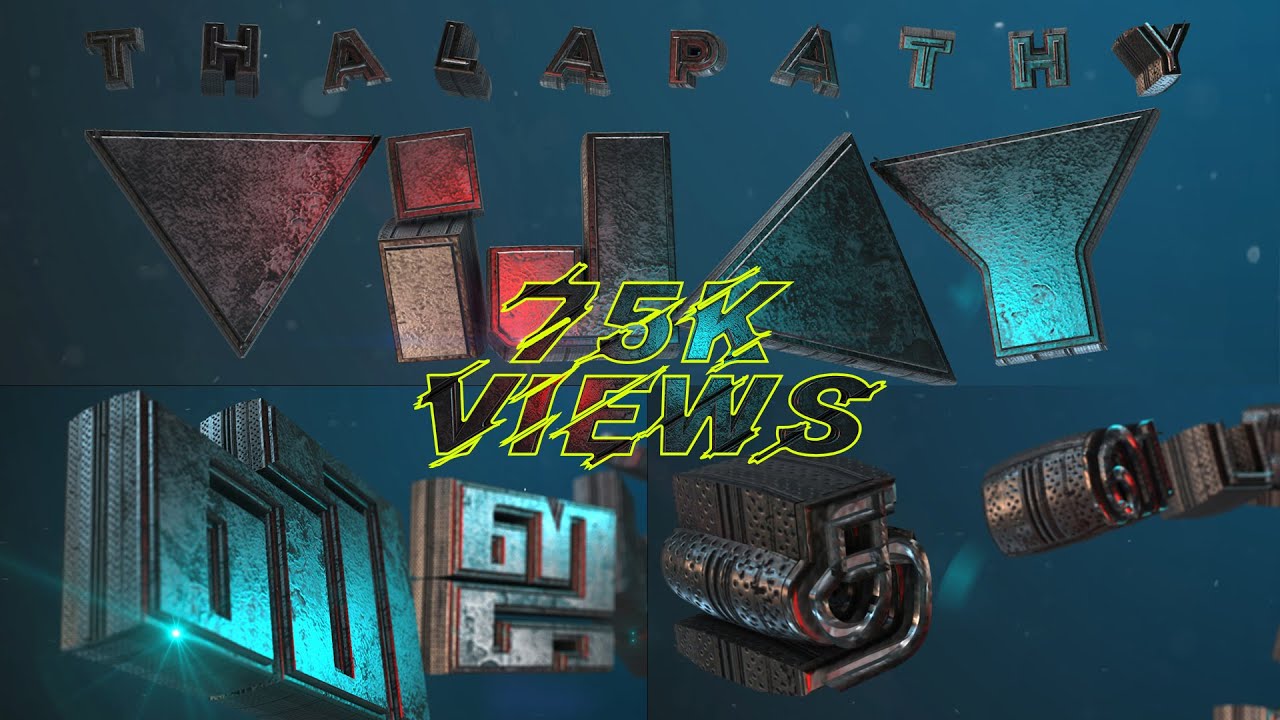 Master Vijay Title Card Making | Adobe After Effects | E3d | Free ...