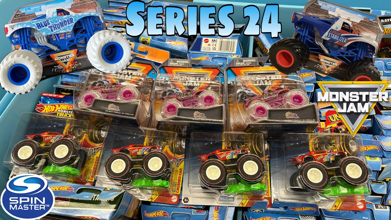 NEW Spin Master Monster Jam EASTER BINS! Series 24 1:24’s, 9 CHASES ...