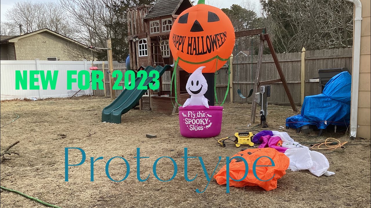 Ghost in hot Ari balloon, Inflatable - YouTube