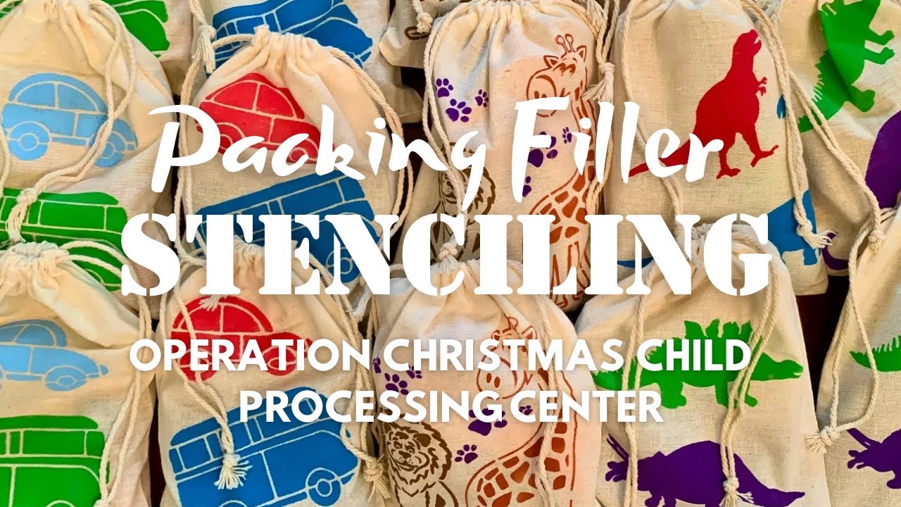 Packing Filler For the OCC Processing Center | Stenciling Muslin Bags ...