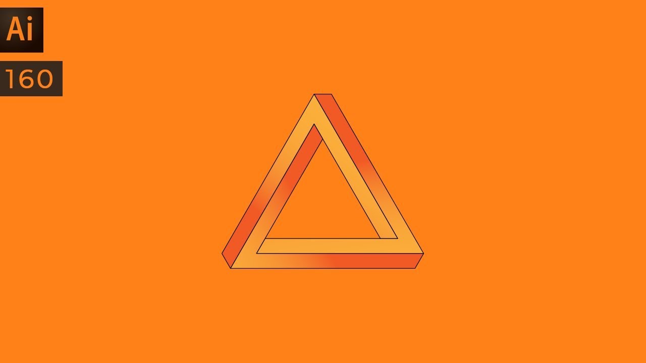 Impossible Triangle in Illustrator - YouTube