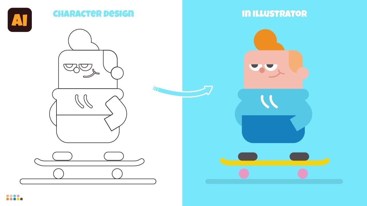 Secrets to Creating Vector Character - YouTube