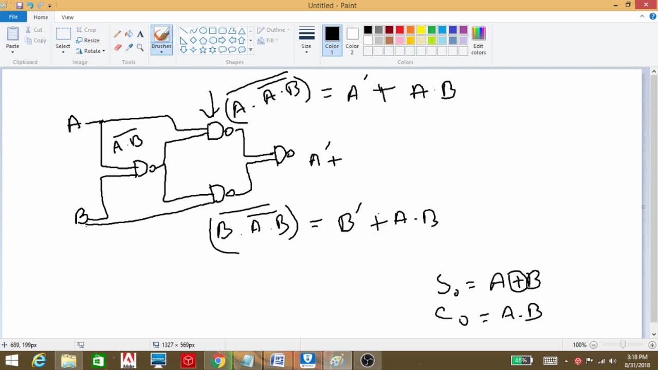 Half Adder using NAND Gates(Bangla Tutorial) - YouTube