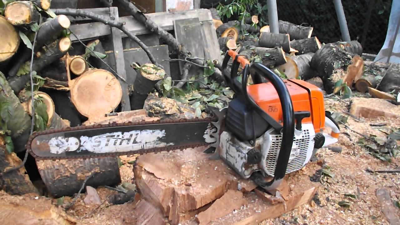 Stihl MS660 alapjárat. - YouTube