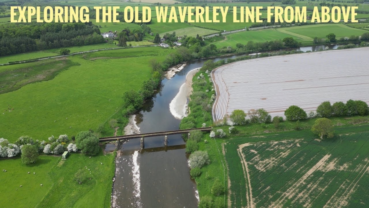 Exploring the old Waverley Line from above. - YouTube