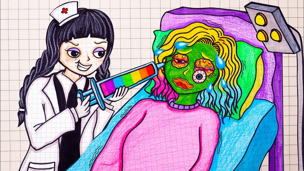 [🐾paper diy🐾] POP THE PIMPLES Zombie Enid 👶 Enid Plastic Surgery Fail ...