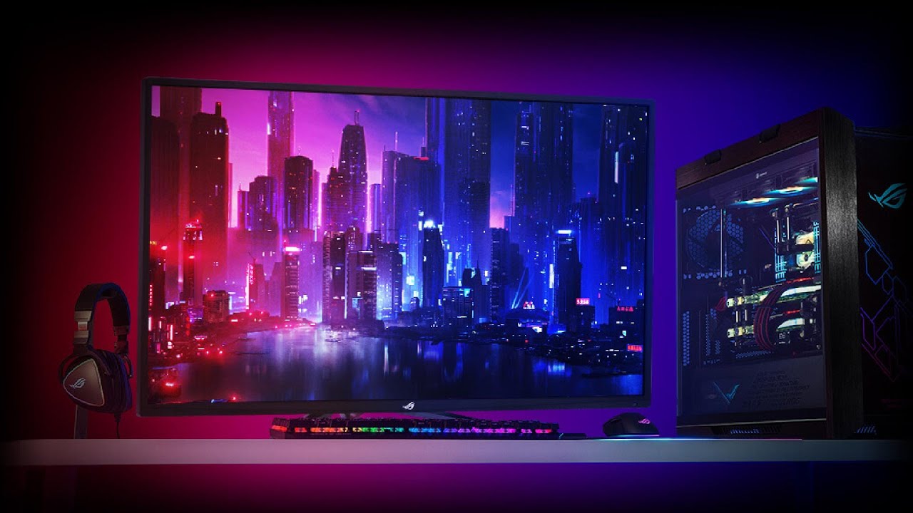 ASUS ROG Strix XG438Q Review: 4K Gaming Monitor Unveiled! - YouTube