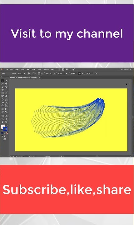 How to make Beautiful Design in Adobe Illustrator | Youtube short video ...