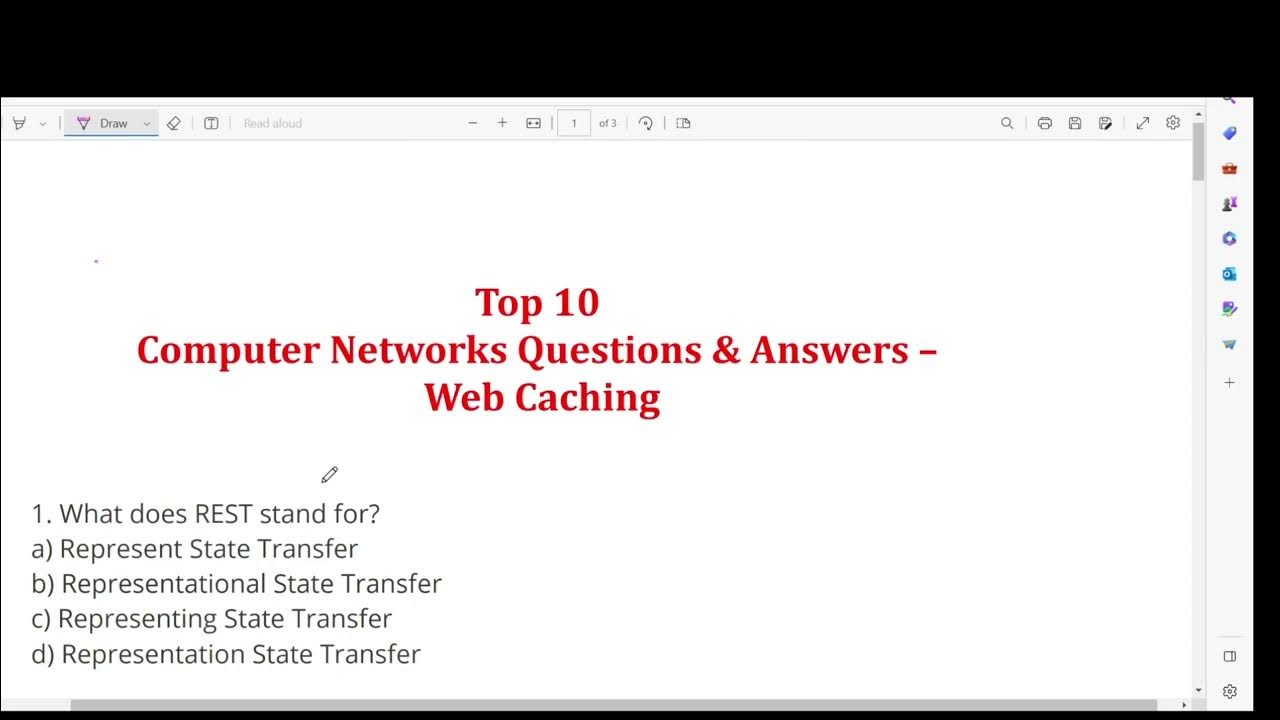 Web Caching- Computer Networks Questions & Answers MCQ - YouTube